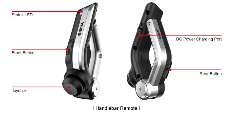 Sena 10U Arai Full-Face Helmet Motorcycle Bluetooth + Remote